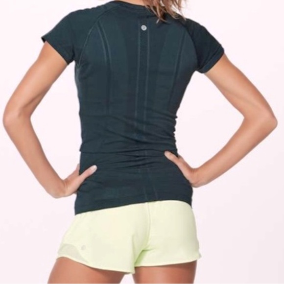 lululemon athletica | Tops | Lululemon Swiftly Tech Short Sleeve Crew Tee Submarine Deep Teal ...